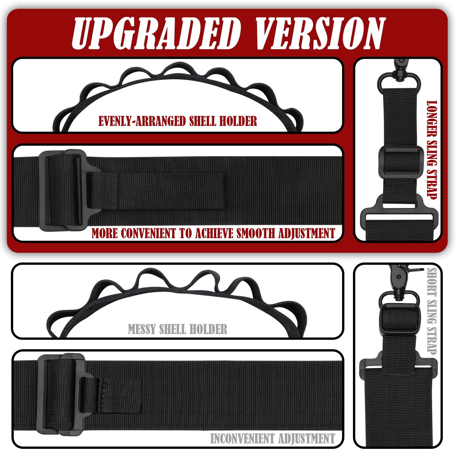 Snapklik.com : Shotgun Shell Holder,Shotgun Sling 12 Gauge, Shotgun ...