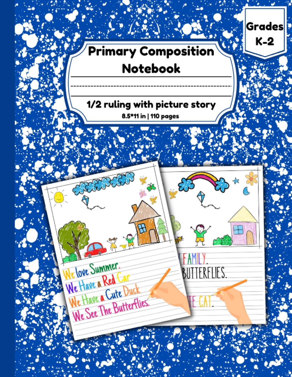 Amazon.com: Primary Composition Notebook 1/2 ruling with picture story ...