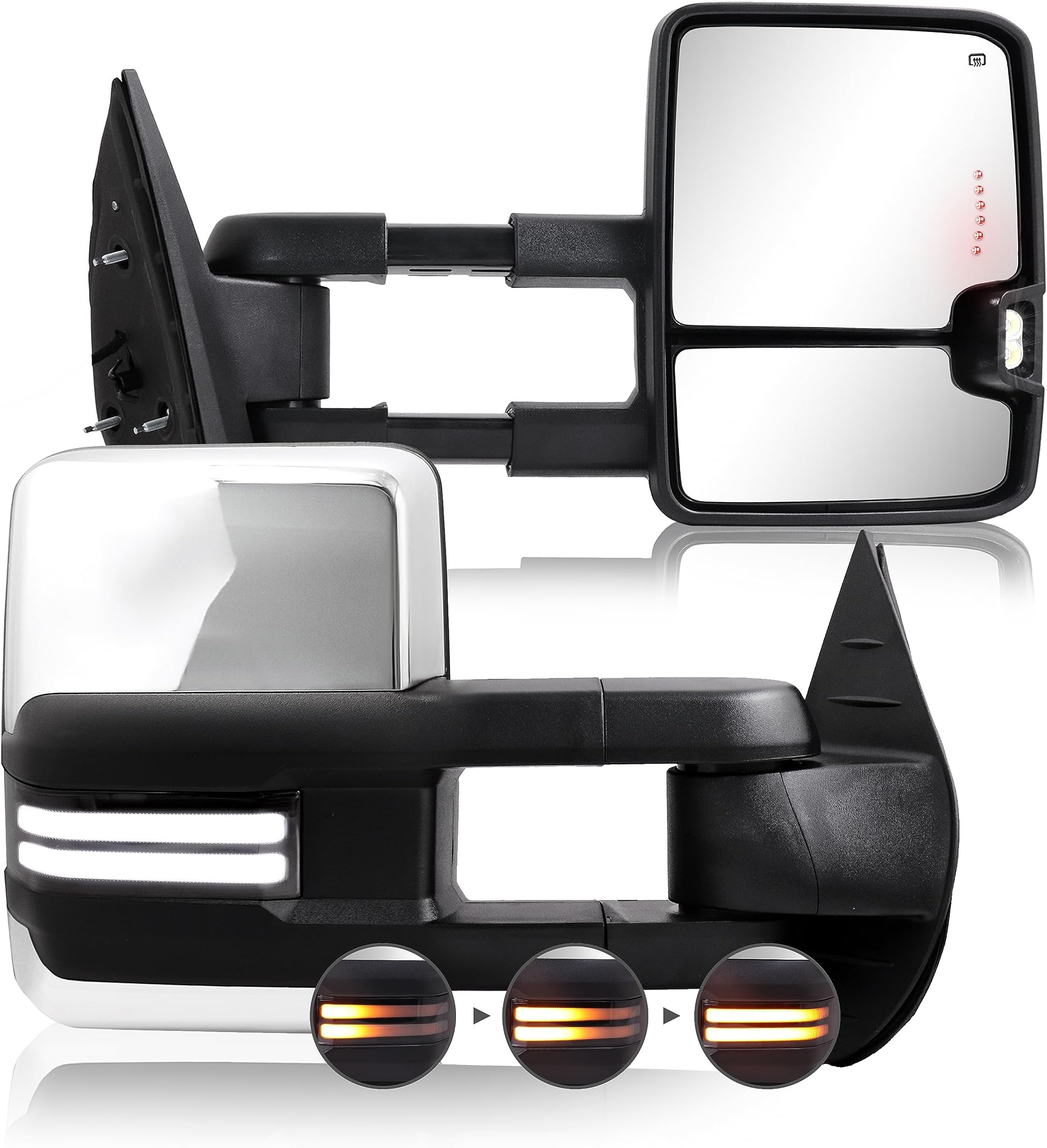 Amazon.com: Towing Mirrors Rear View Mirrors fit for 2007-2014 Chevy ...