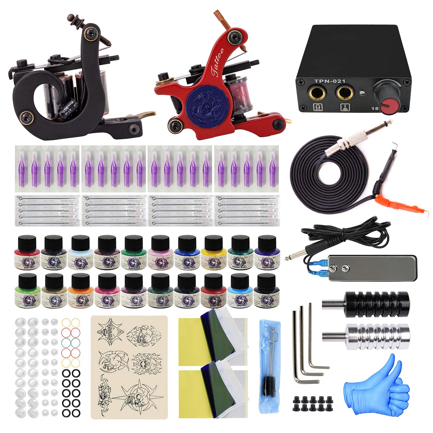 Amazon.com: Wormhole Tattoo Complete Tattoo Kit for Beginners Tattoo ...