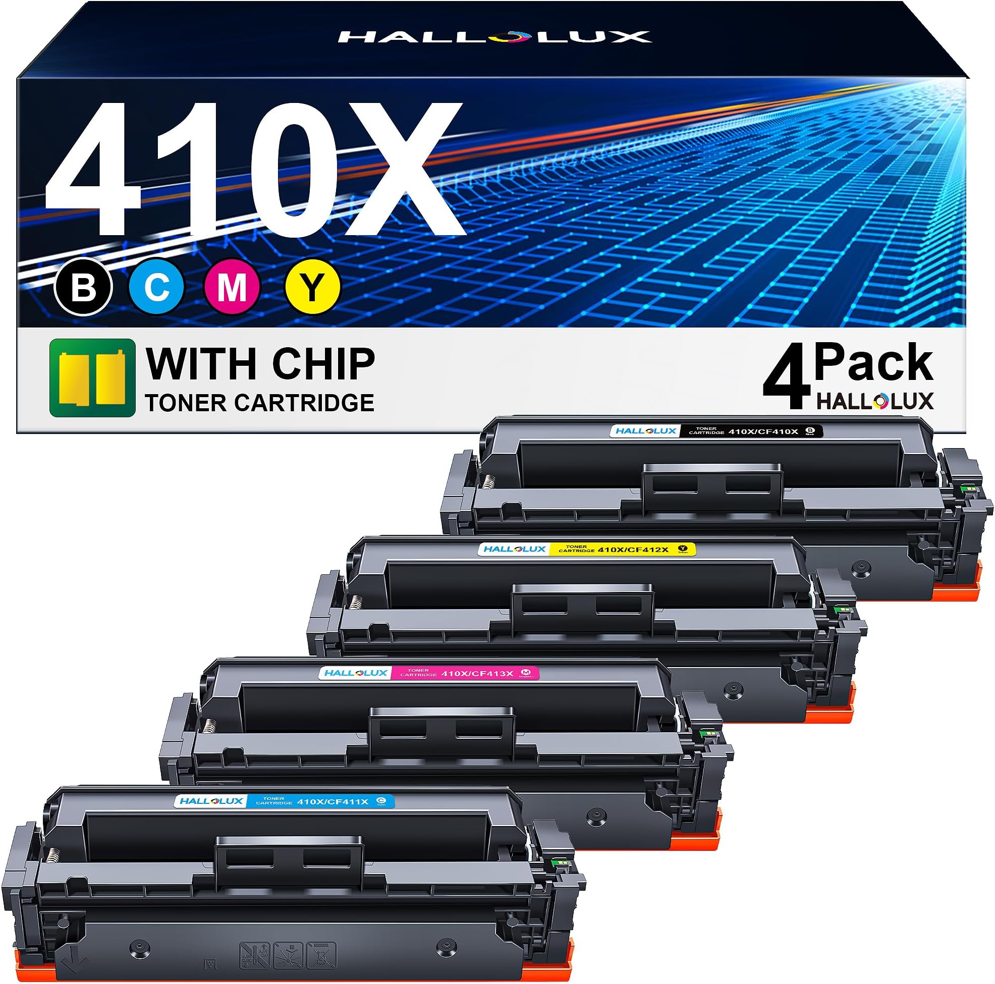Amazon.com: HALLOLUX 58A CF258A Toner Cartridges with Chip ...