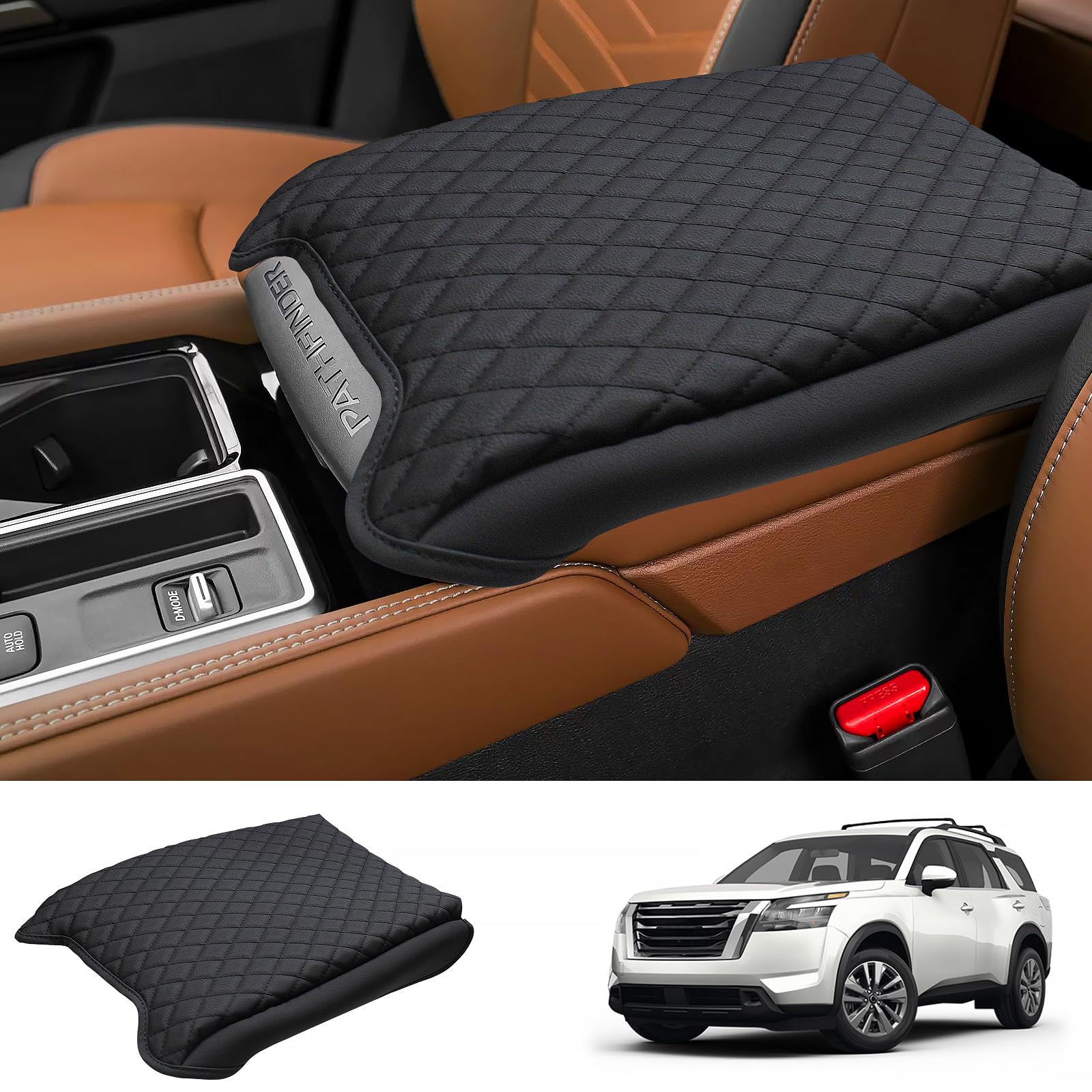 Snapklik.com : Center Console Cover For Nissan Pathfinder 2022 2023 ...