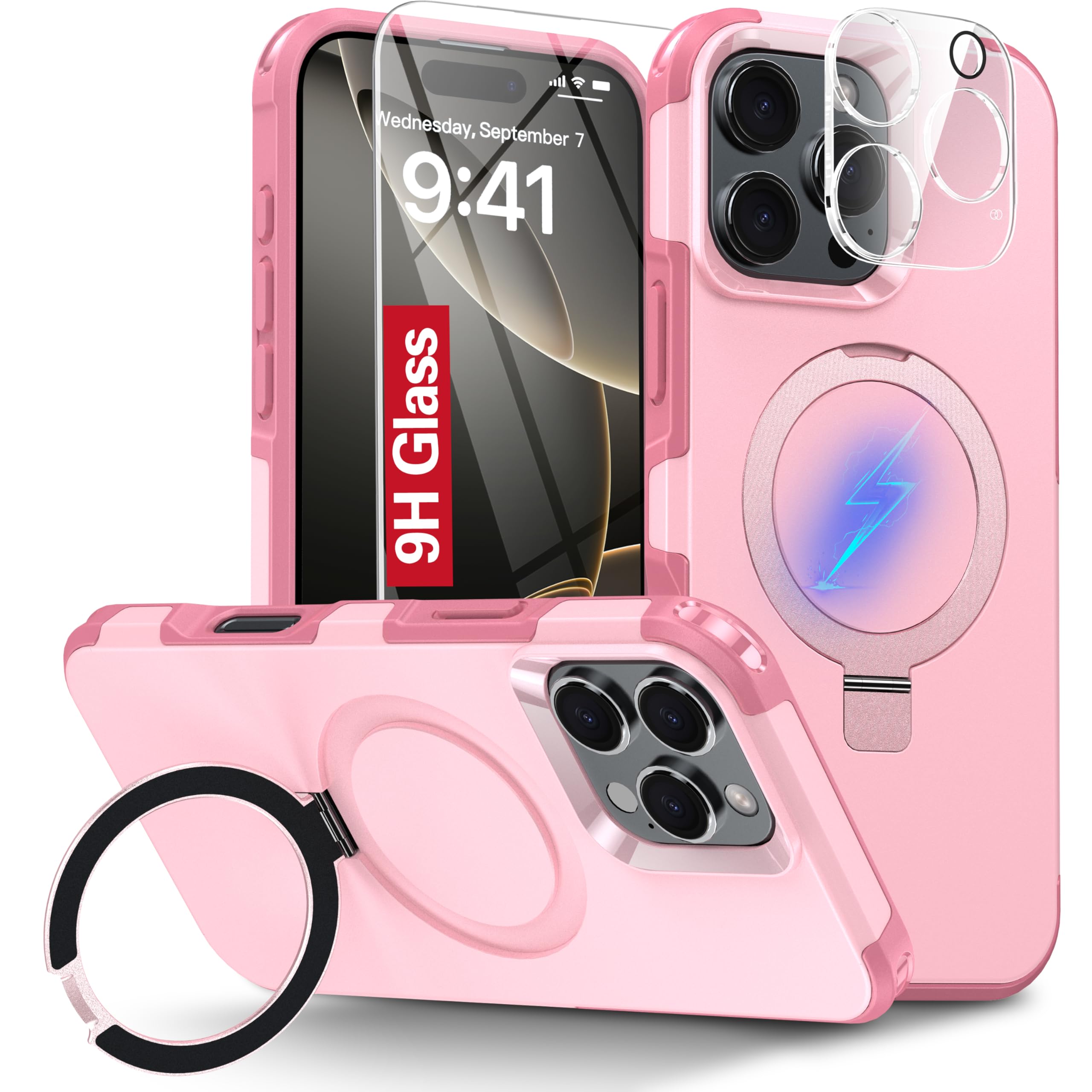 Amazon.com: Oterkin Magnetic for iPhone 16 Pro Max Case Compatible with MagSafe [Foldable ...