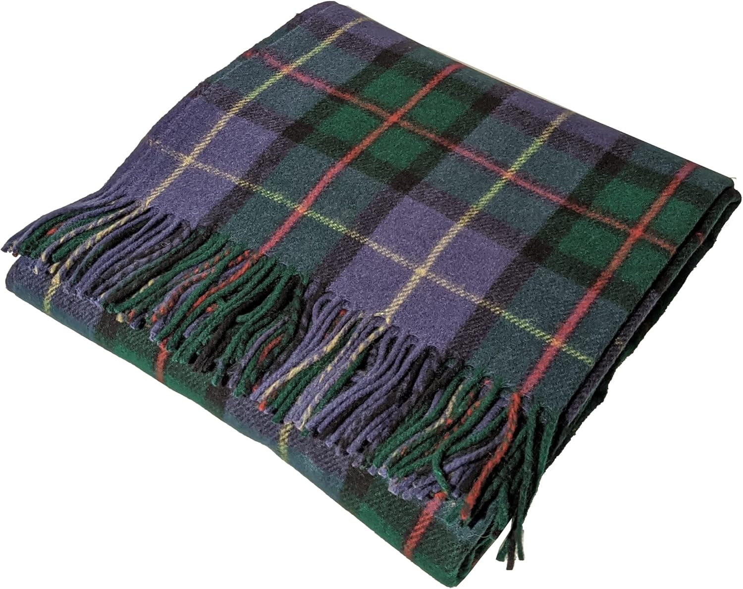 Amazon.com: The Scottish Weaver Wool Blend Tartan Plaid Blanket ...