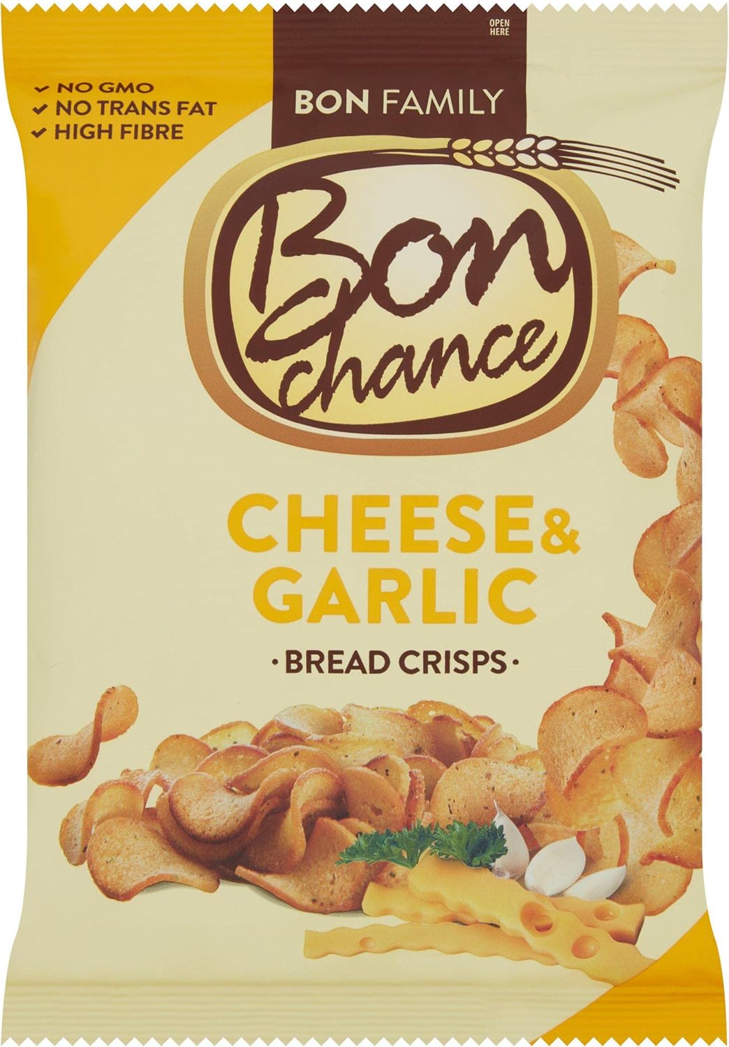 Bon Chance Cheese & Garlic Bread Crisps 110g (Pack of 12) : Amazon.co ...