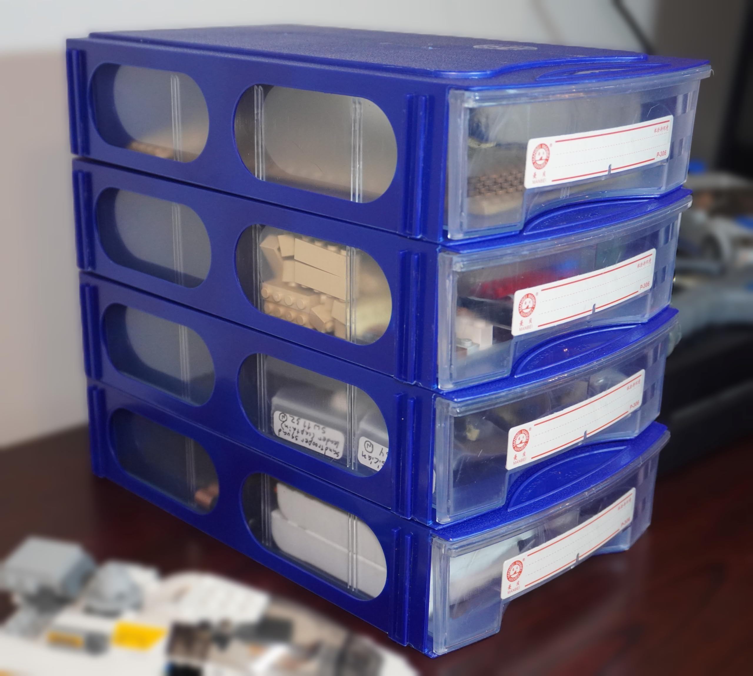 Amazon.com: 4 Drawer Organizer with Dividers. Stackable and ...