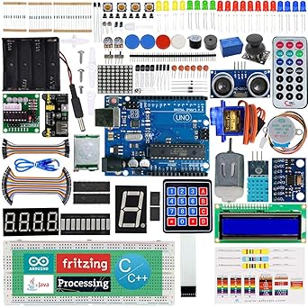 IDUINO Ultimate Starter Kit for Arduino UNO R3, LCD1602, Servo Motor ...