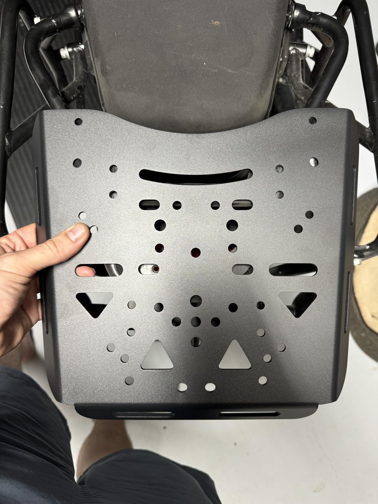 Amazon.com: REARACE Rear Luggage Rack Plate, Rear Rack Enlarge Plate ...