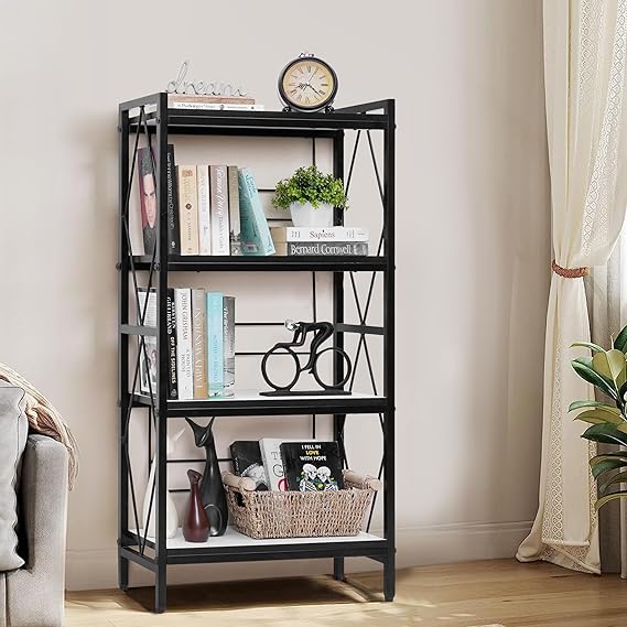 ABOUT SPACE 4-Tier Rack for storage - Multipurpose Wooden Rack with ...