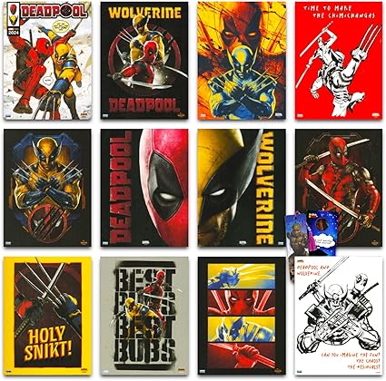 Amazon.com: Marvel Deadpool and Wolverine Poster Book Super Set ...