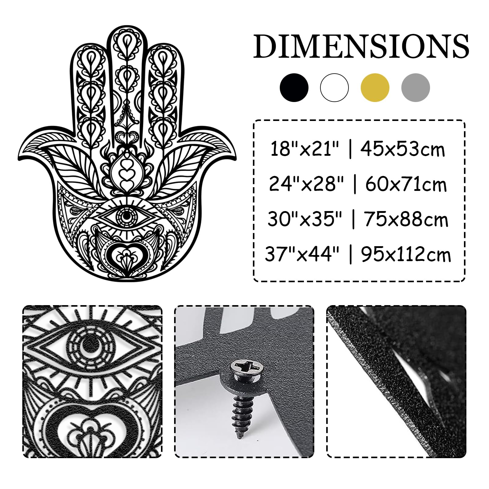 Sacred Geometry Hamsa Tattoos