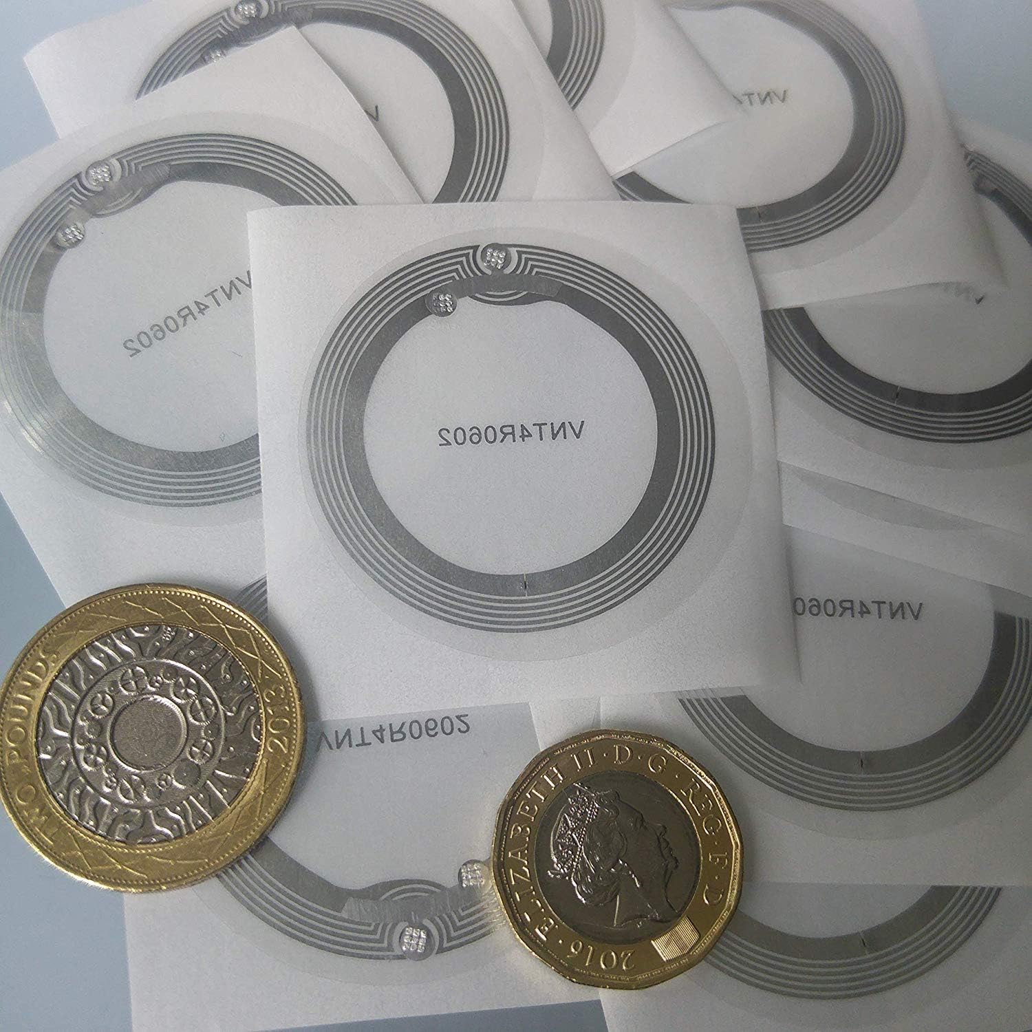 10 x NFC Tags | NXP Chip NTAG213 | 144 Bytes Memory | Extra Wide Round ...