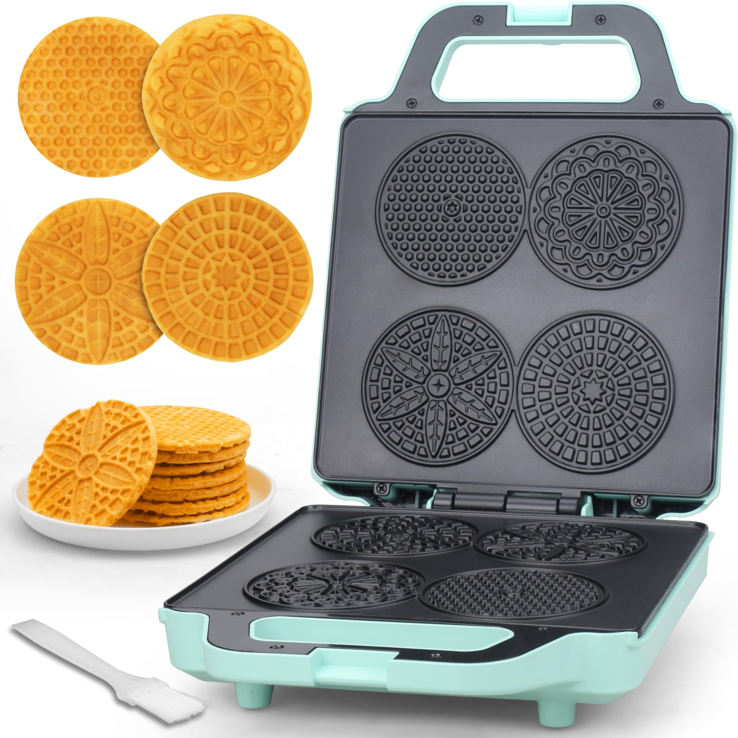 Amazon.com: C. Palmer Pizzelle Iron Model 1000, 800 Watts Pizelle Maker ...