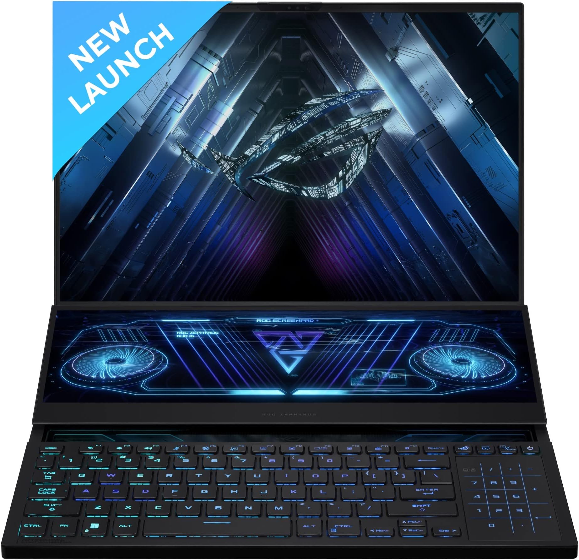 ASUS ROG Zephyrus Duo 16 (2023) Dual Screen Laptop, 16" (40.64 cm) QHD+ ...