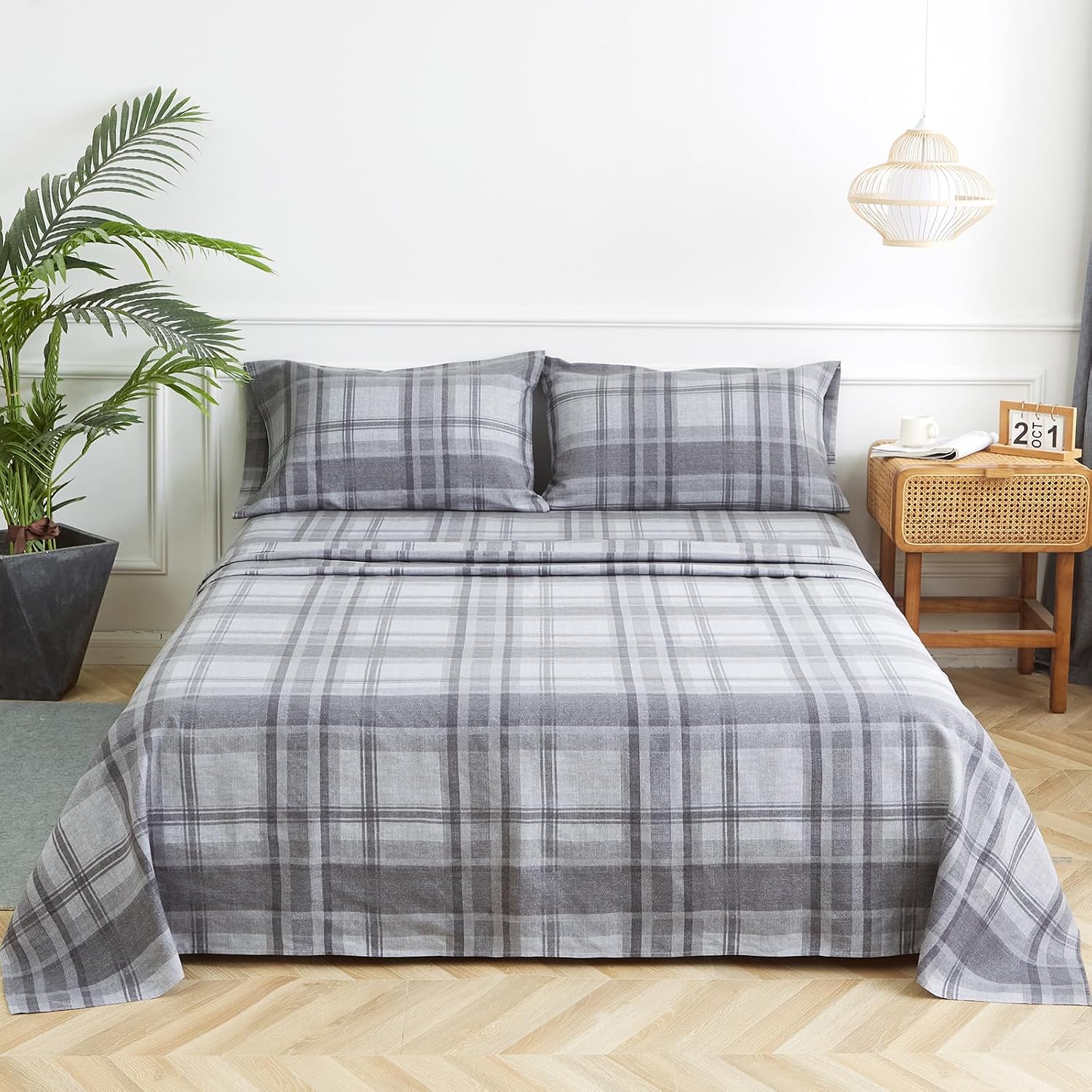 Amazon.com: ROOYE Full Size Sheets Set 4PC - Soft & Comfortable Bed ...