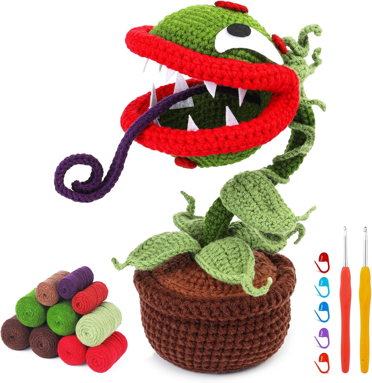 Amazon.com: Ftyiwu Crochet Kit for Beginners, Corpse Flower Crochet Kit ...
