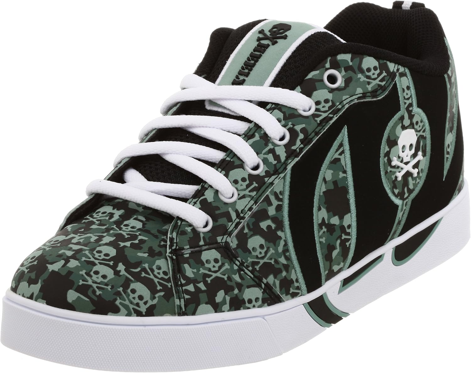 Amazon.com: Heelys Unisex Camo Bones Skate Shoe,Green/White/Camo,7 M ...
