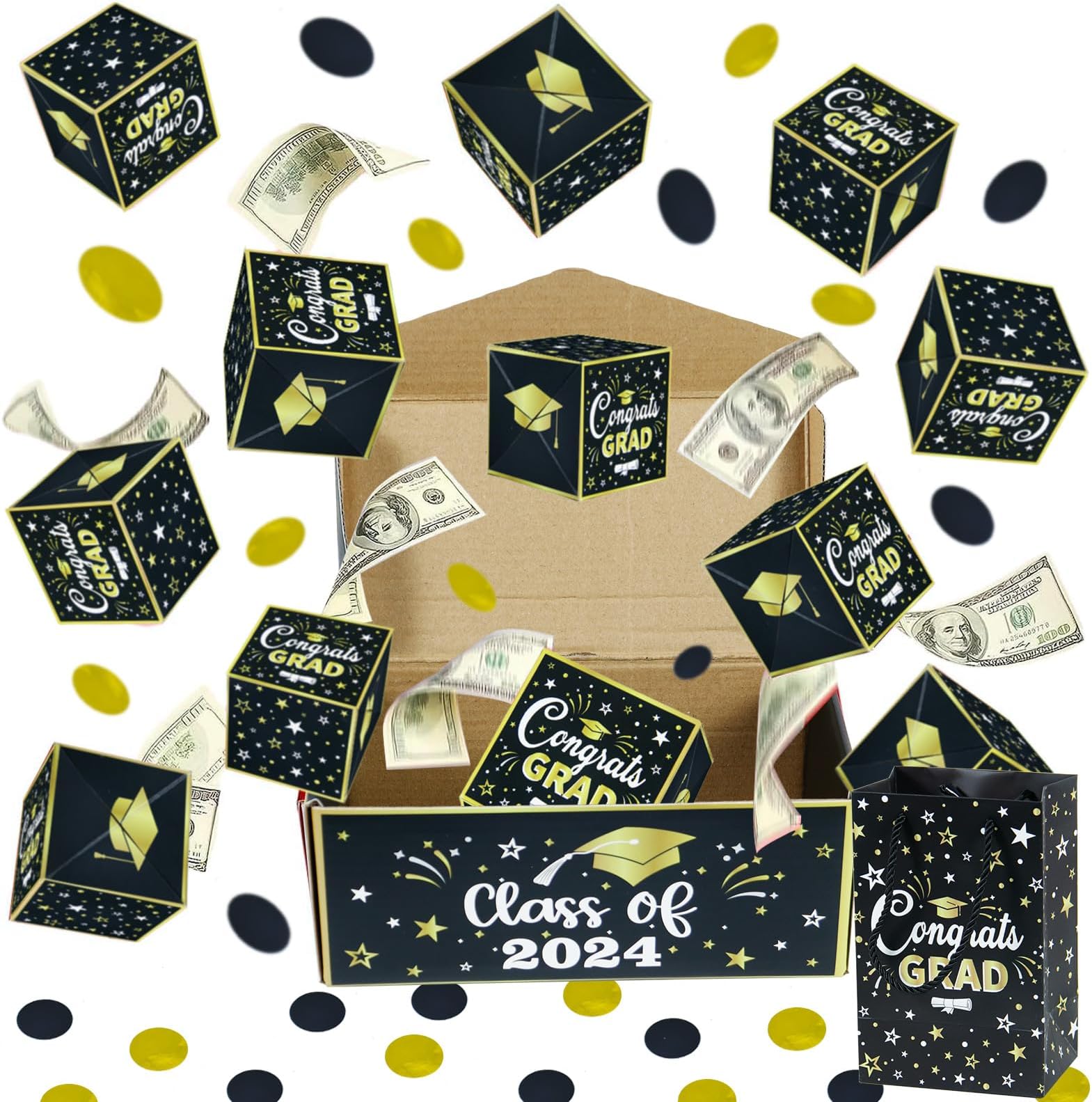 Amazon.com: Graduation Explosion Money Box, Money Surprise Box ...