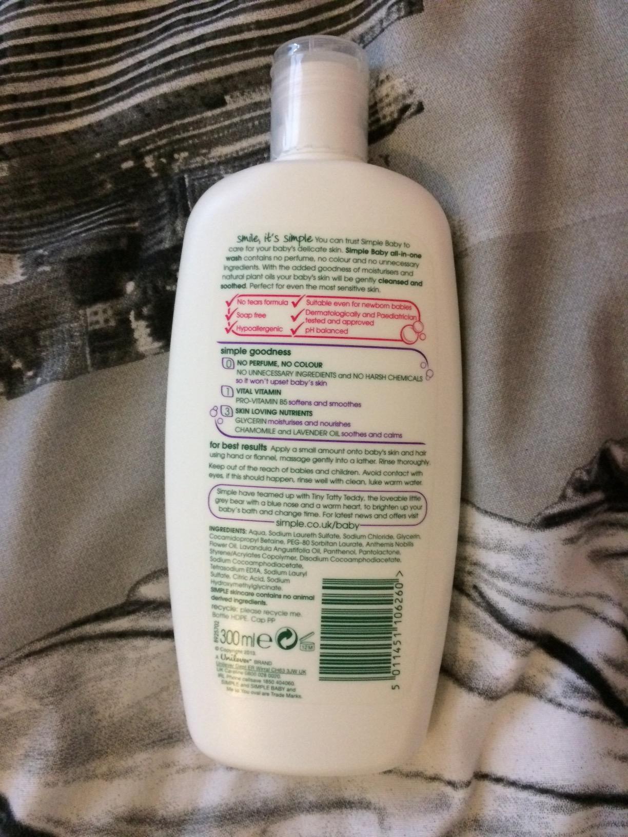 Simple Baby All-in-One Wash - 300 ml : Amazon.co.uk: Baby Products