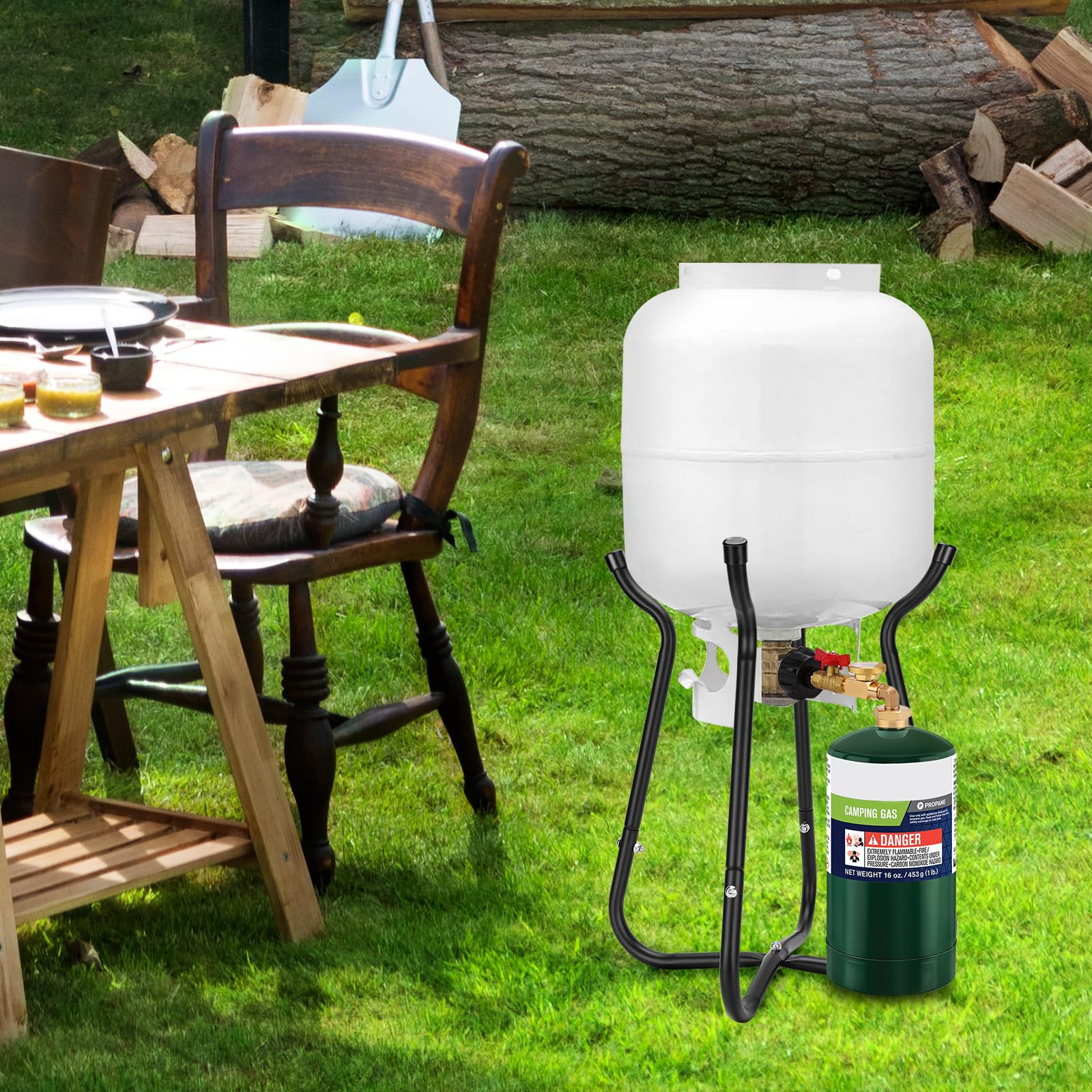 Propane Refill Adapter With Valve And Gauge WADEO Propane Refill ...