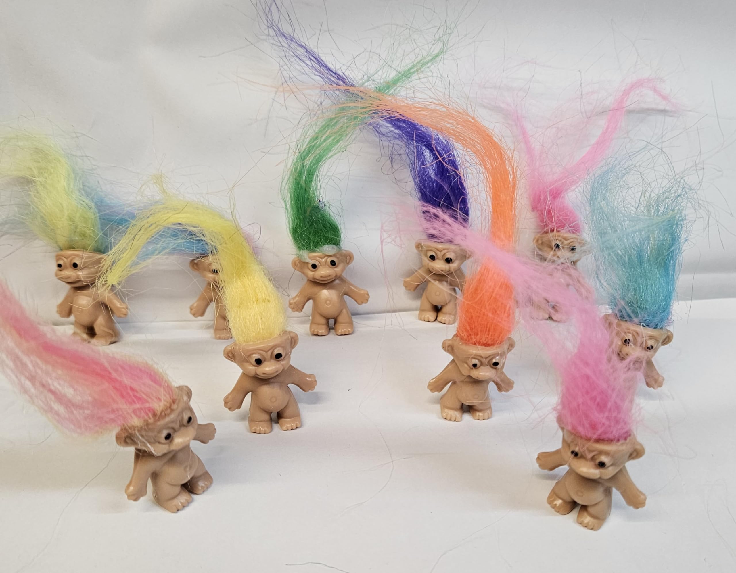 Fat-catz-copy-catz 10x Mini Trolls Figure Dolls Vintage Style 2cm Tall ...