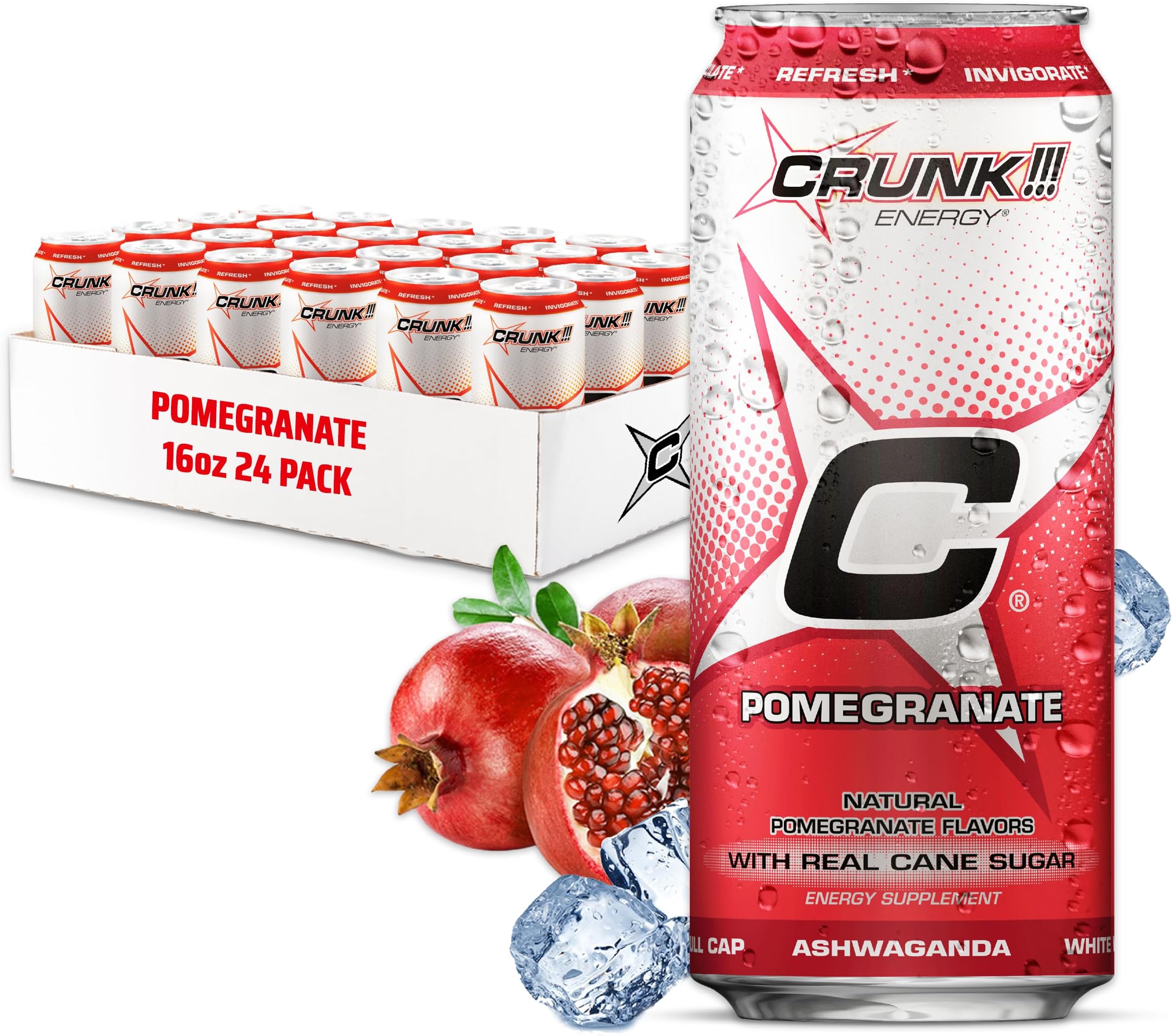 Amazon.com : CRUNK!!! Energy Pomegranate 16oz 24pack : Grocery ...
