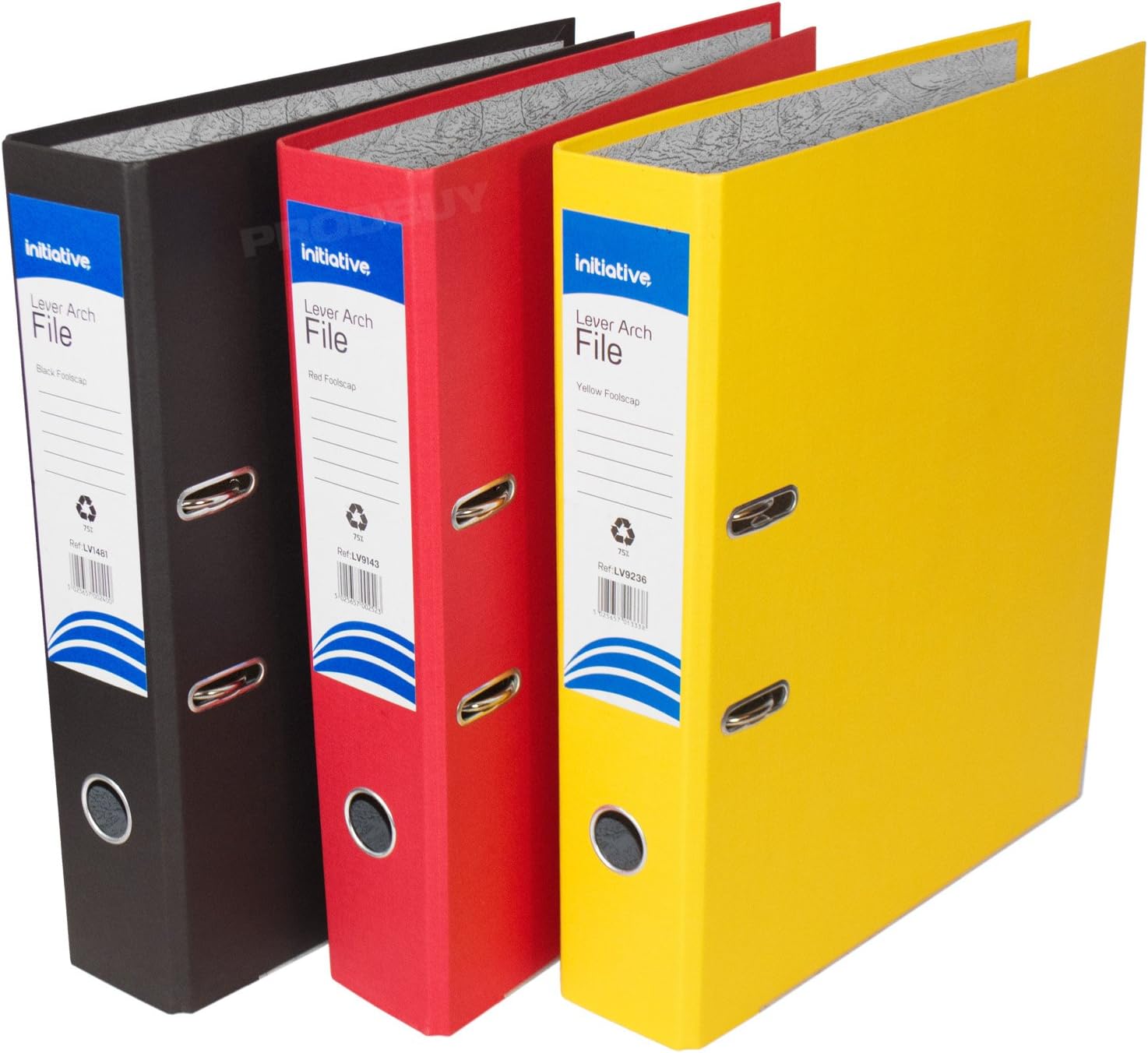 Rexel Foolscap Lever Arch File x1, Black, 500 Sheets capacity, 75 mm ...