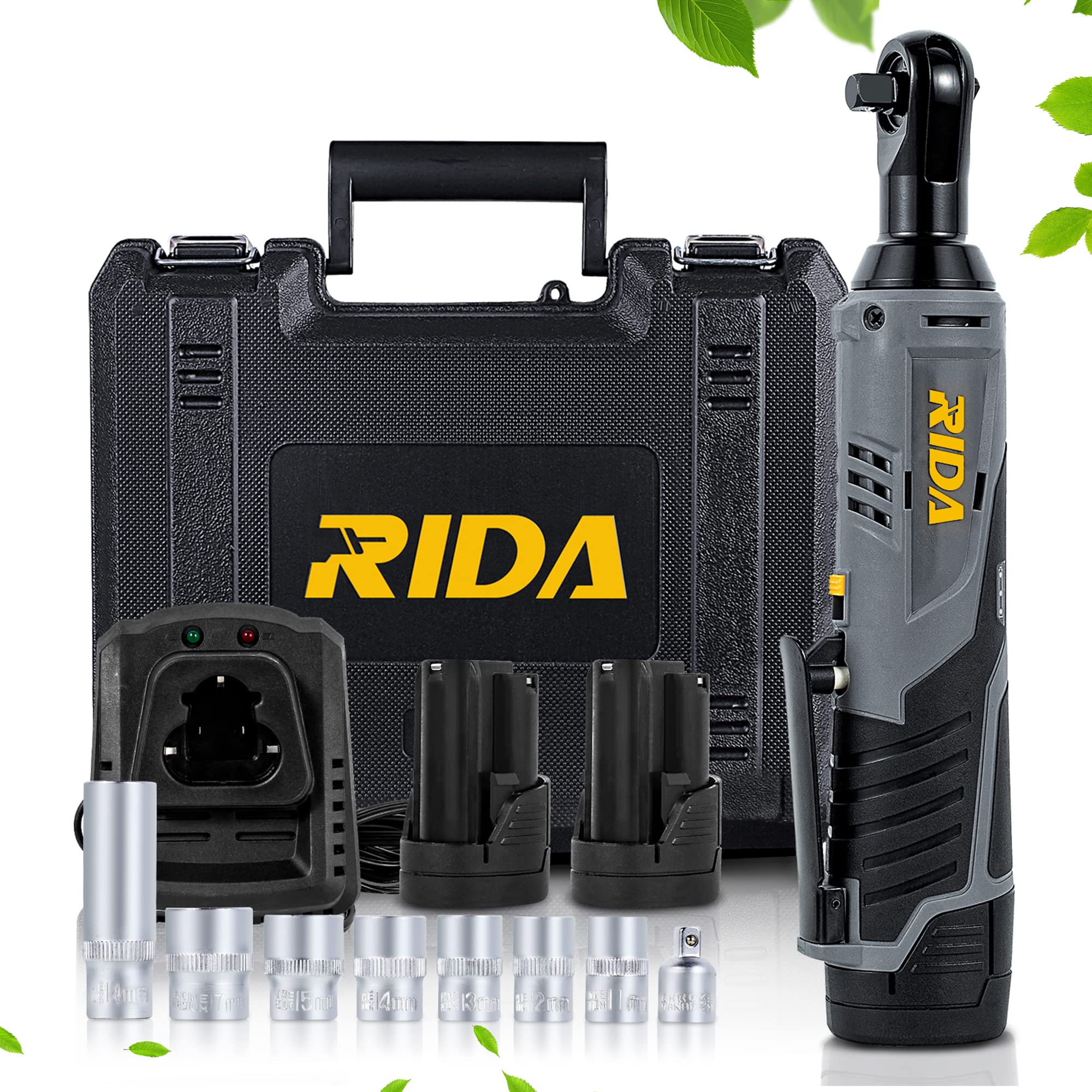 Buy Cordless Ratchet Wrench Set, Electric Ratchet Wrench Tool Kit 3/8 ...