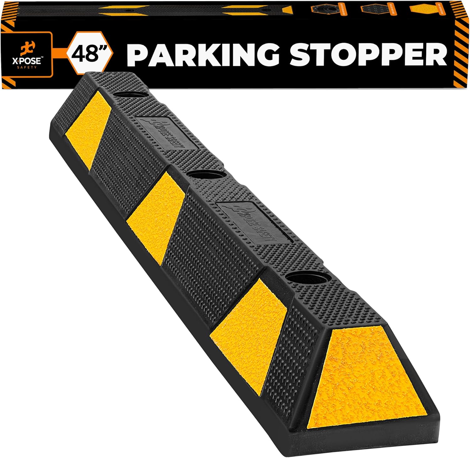 Amazon.com: Xpose Safety Parking Stopper for Garage - 48" Heavy Duty ...
