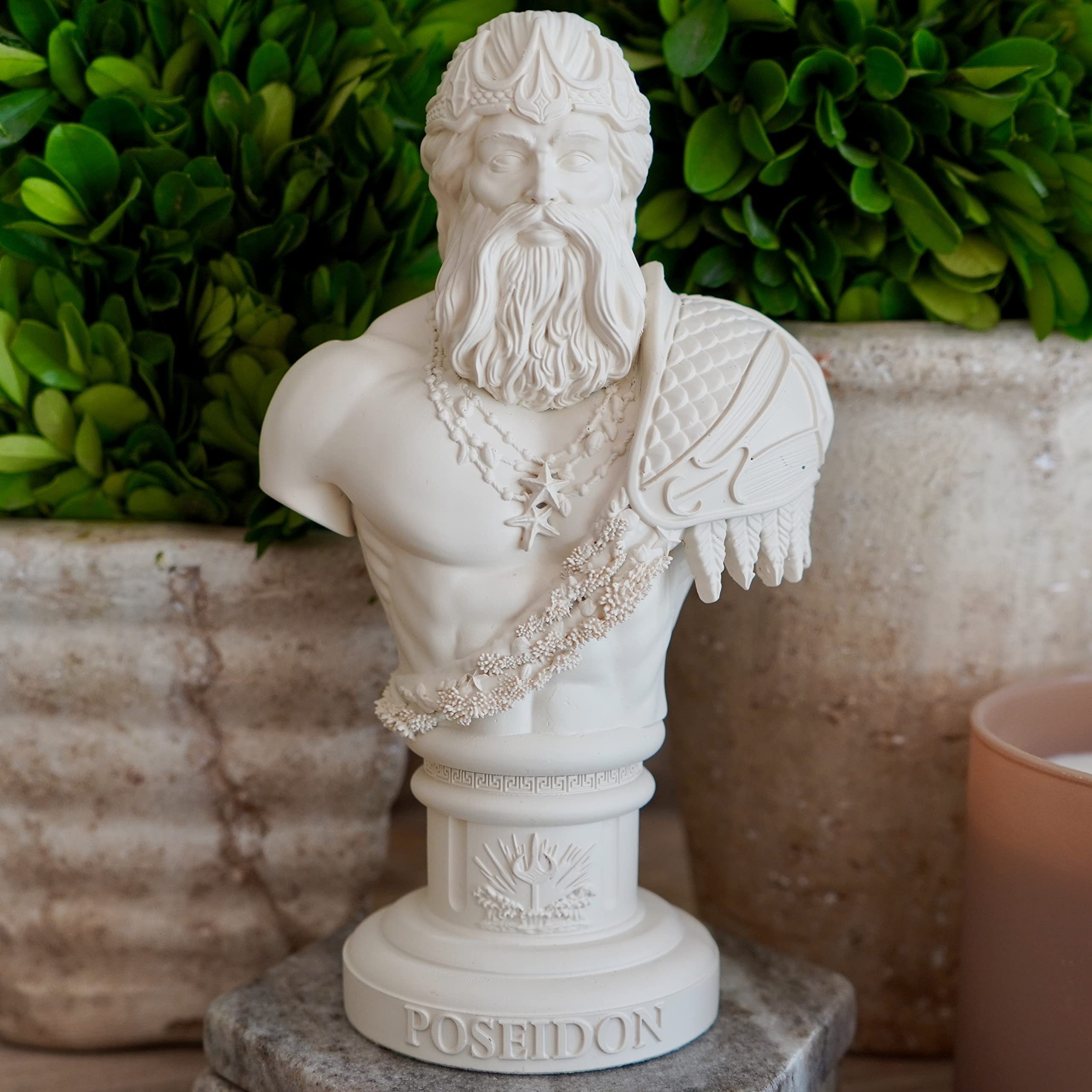 Snapklik.com : Poseidon Greek God Of The Sea Bust Statue Collectible ...