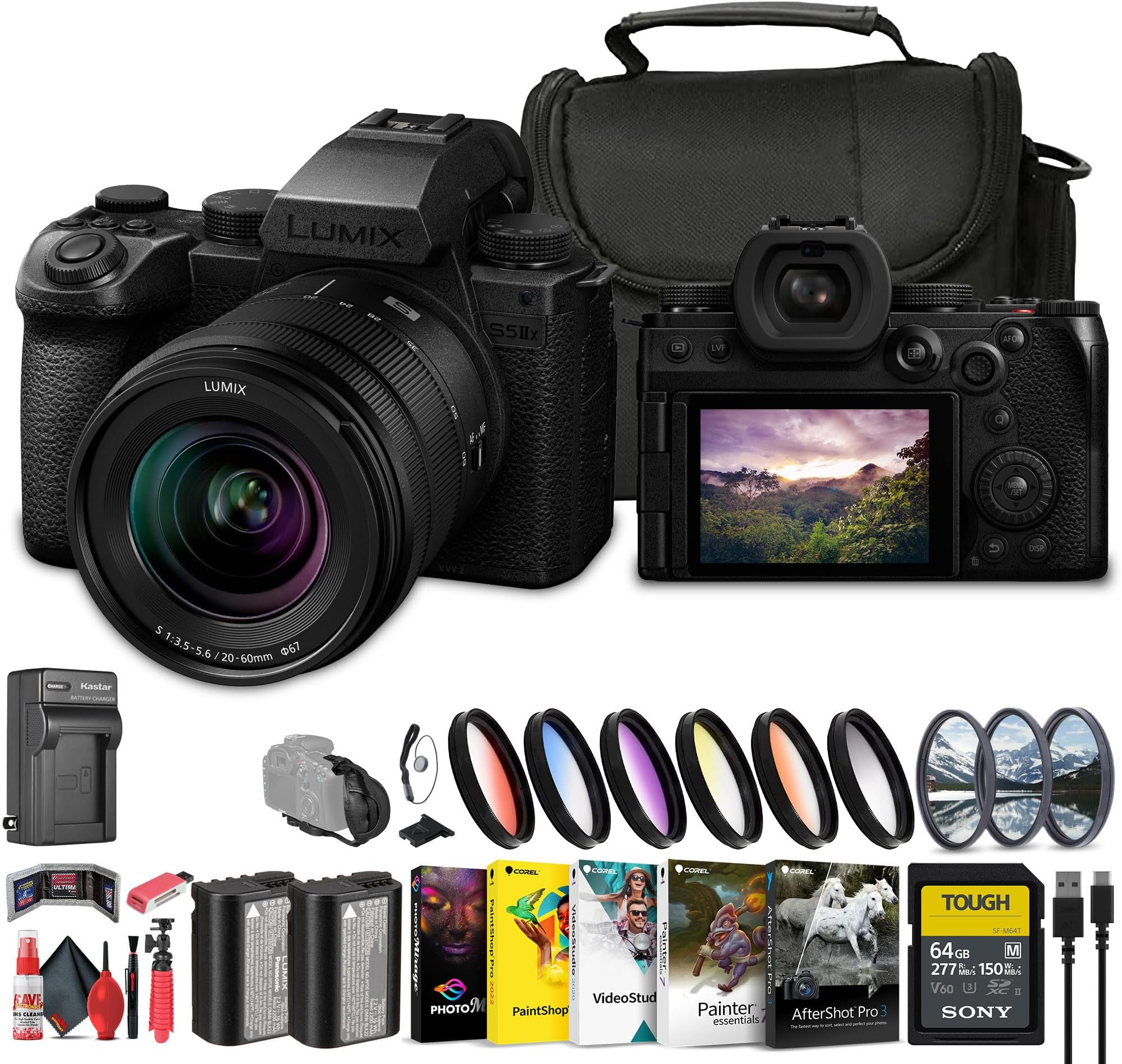 Amazon.com : Panasonic Lumix S5 IIX Mirrorless Camera with 20-60mm Lens ...