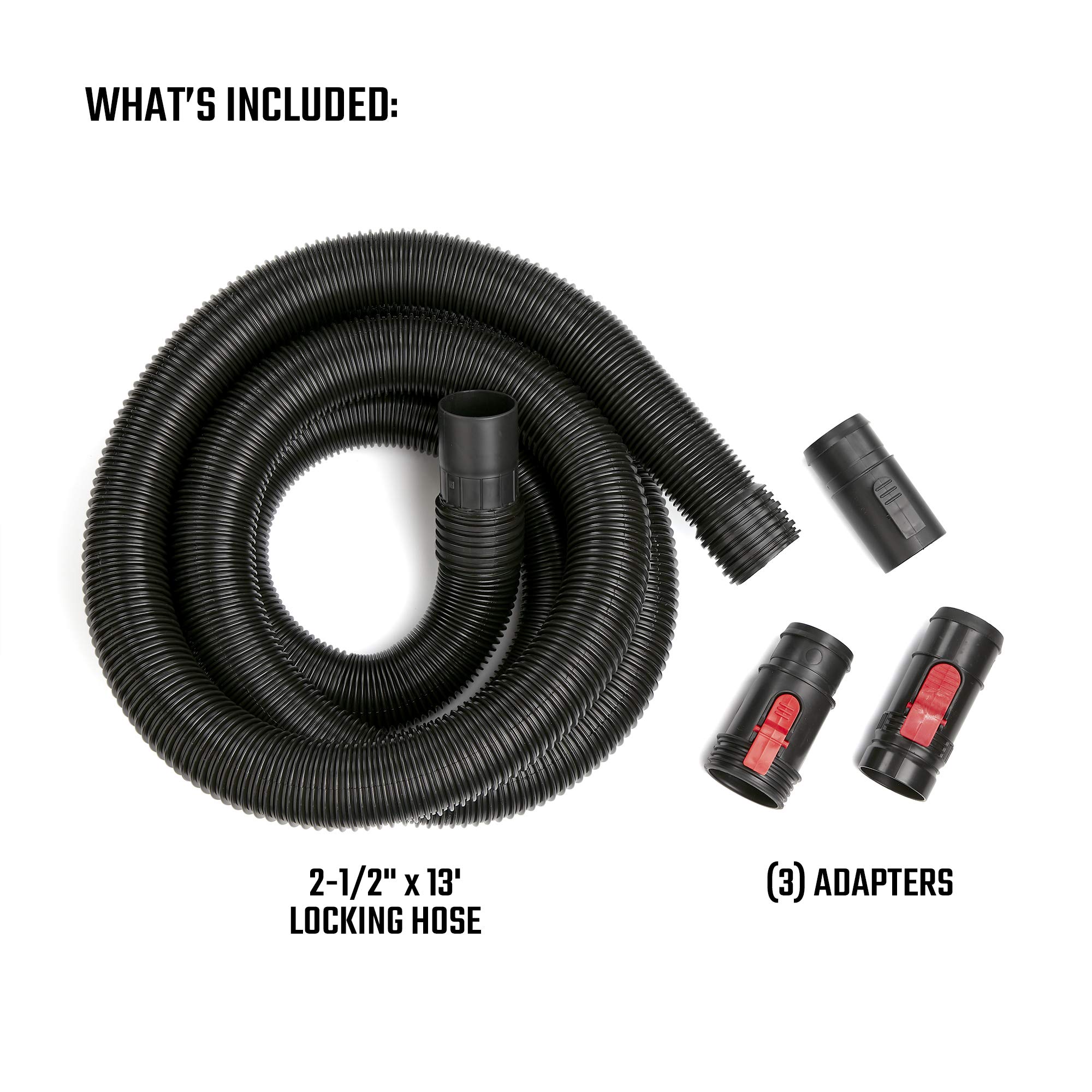 Craftsman 38758 2-1/2 in. by 13 ft. POS-I-LOCK Wet/Dry Vacuum Hose Kit ...
