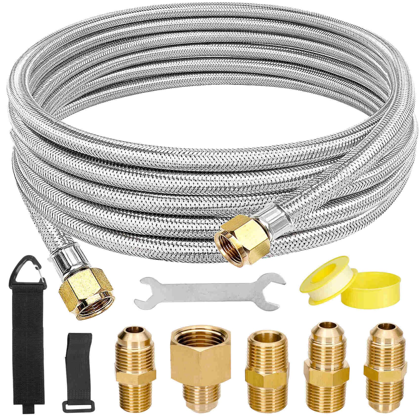 Amazon.com : Aekops 12 Feet High Pressure braided Propane Hose ...
