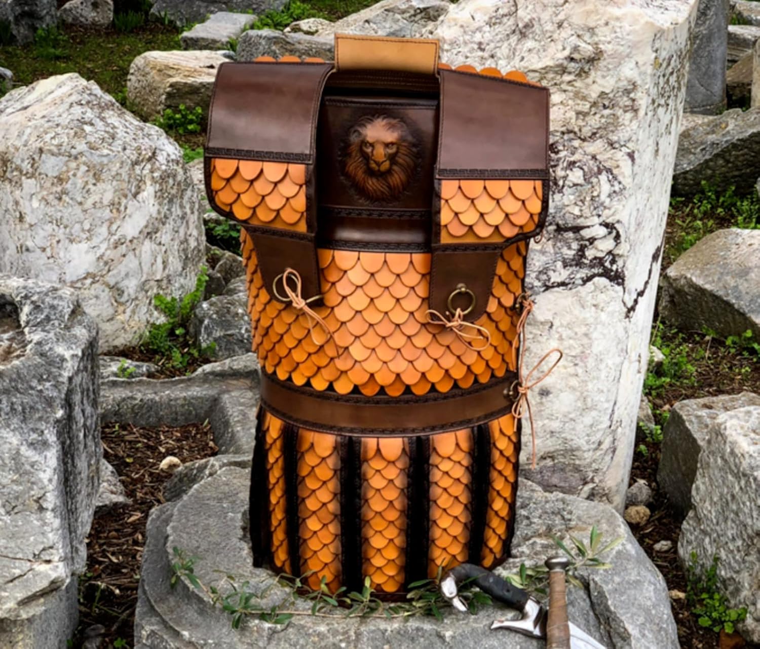 Amazon.com: Greek Linothorax Breastplate Armor Leather Cuirass N-76 ...