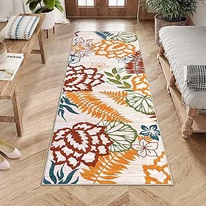 Amazon.com: IMINROME Runner Rug 2x8 Floral Washable Kitchen Runner Rugs ...