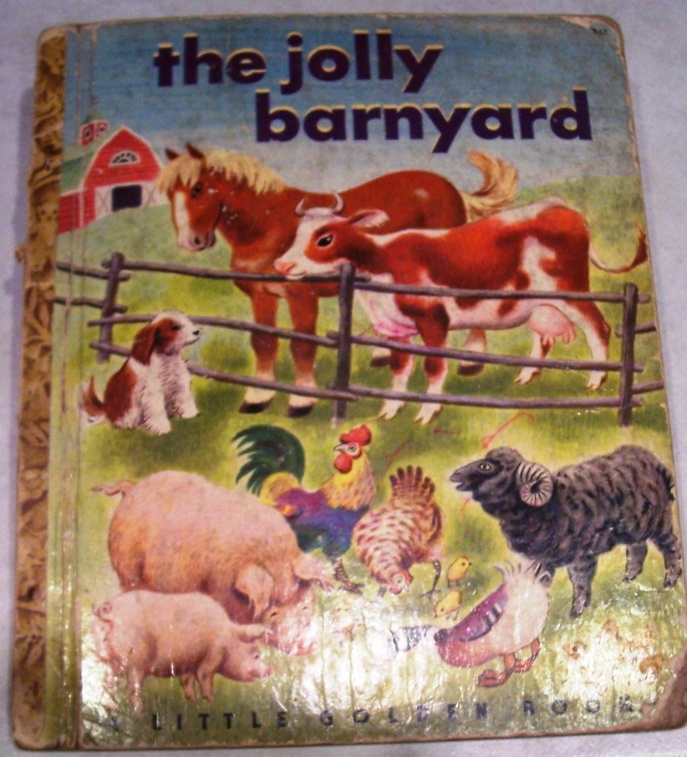 The Jolly Barnyard, a Little Golden Book, 1950: unknown author: Amazon ...