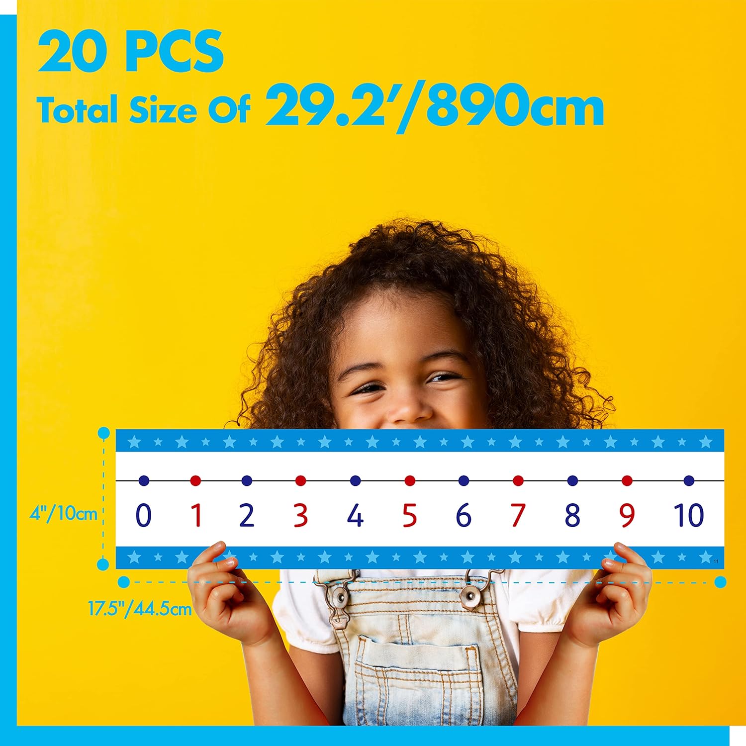 Number Line Bulletin Board Set, -100 to 100 Blue Number Line Classroom ...