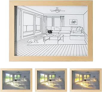 forestsjoy Light Up Painting, Romantic Glow LED Painting, Light Photo ...