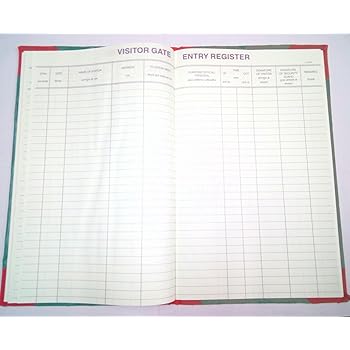 True-Ally A4 Faux Leather Visitors Notebook/Visitor Registration Book ...