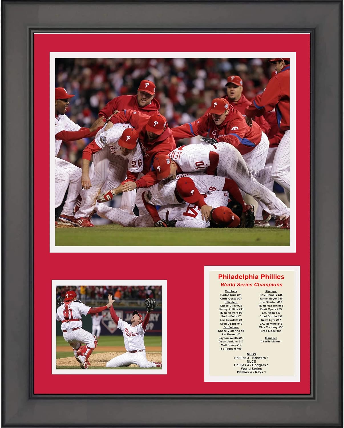 Framed Philadelphia Phillies 2008 World Series Champions 11"x14 ...