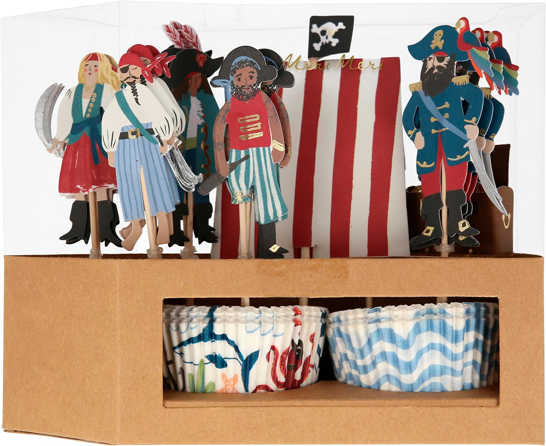 Amazon.com: Meri Meri Mermaid Cupcake Kit (Pack of 24) : Toys & Games