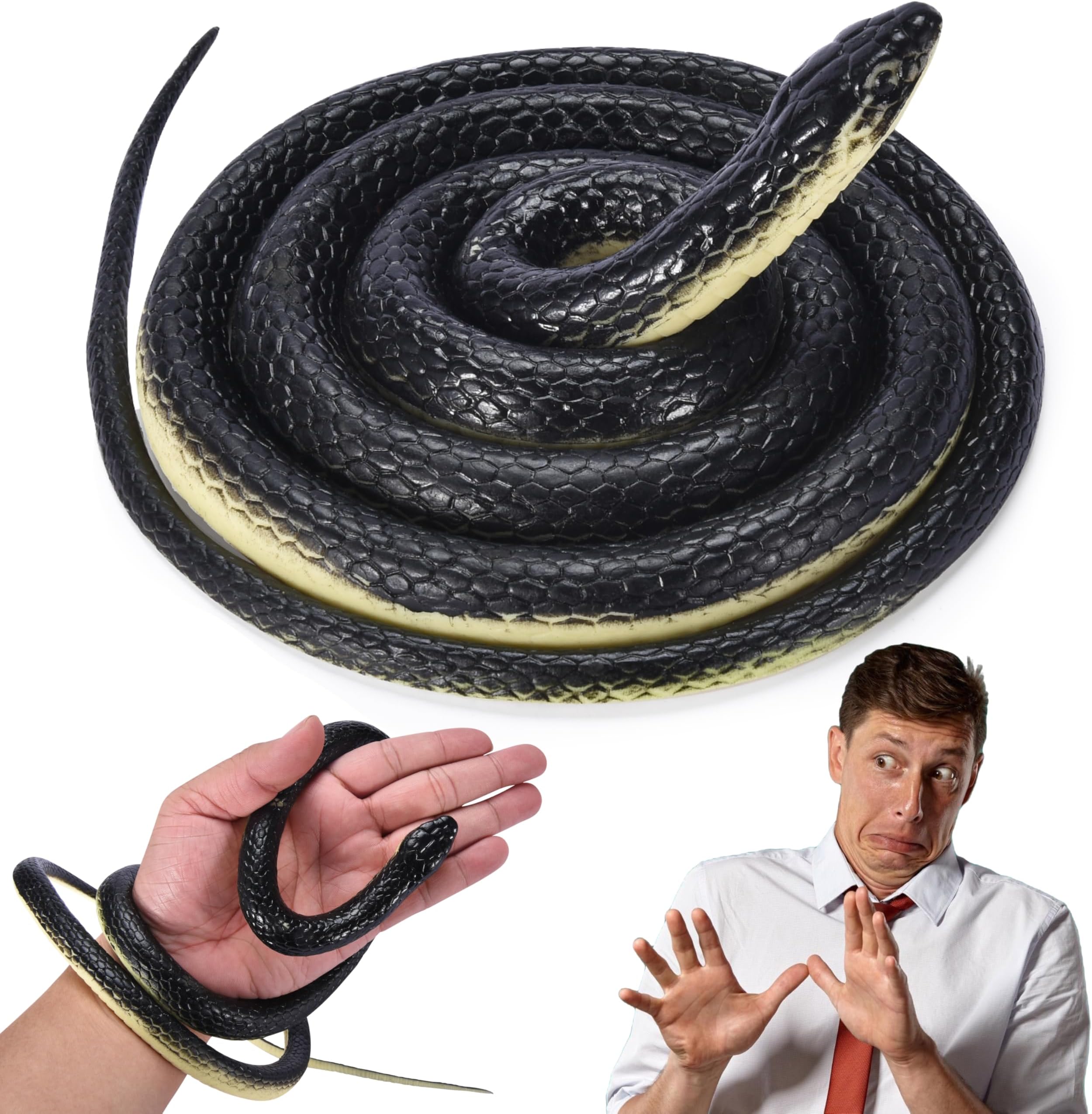 Amazon.com: Homarden Fake Snake Toys - Garden Prop to Keep Birds and ...