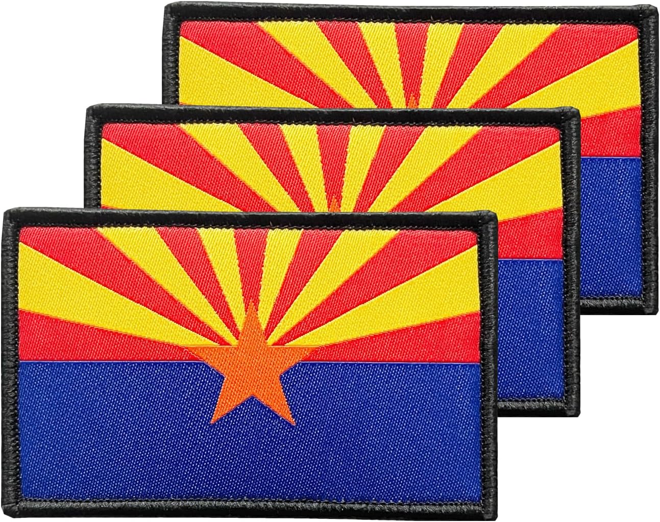 Amazon.com: 3Pcs Arizona Flag Patch 2x3 Inch, Hook Loop Tactical ...