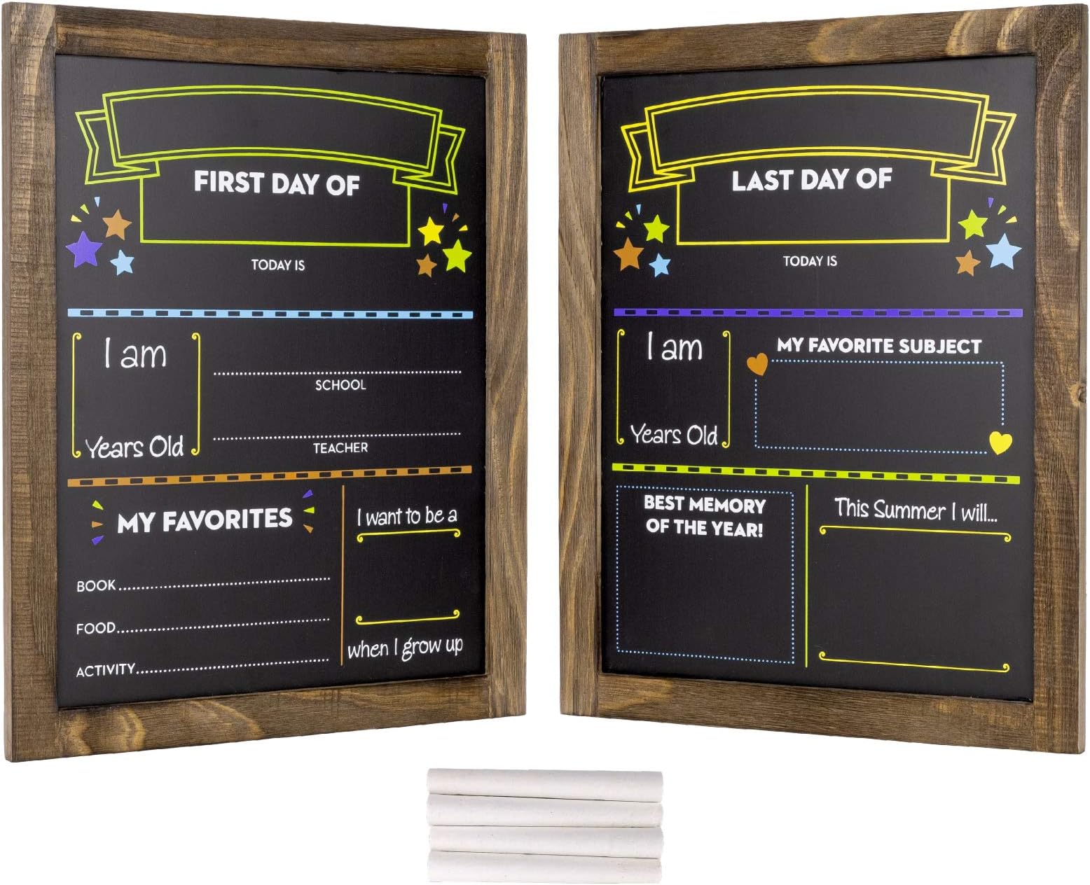 Amazon.com: Excello Global Products First and Last Day of School Year ...