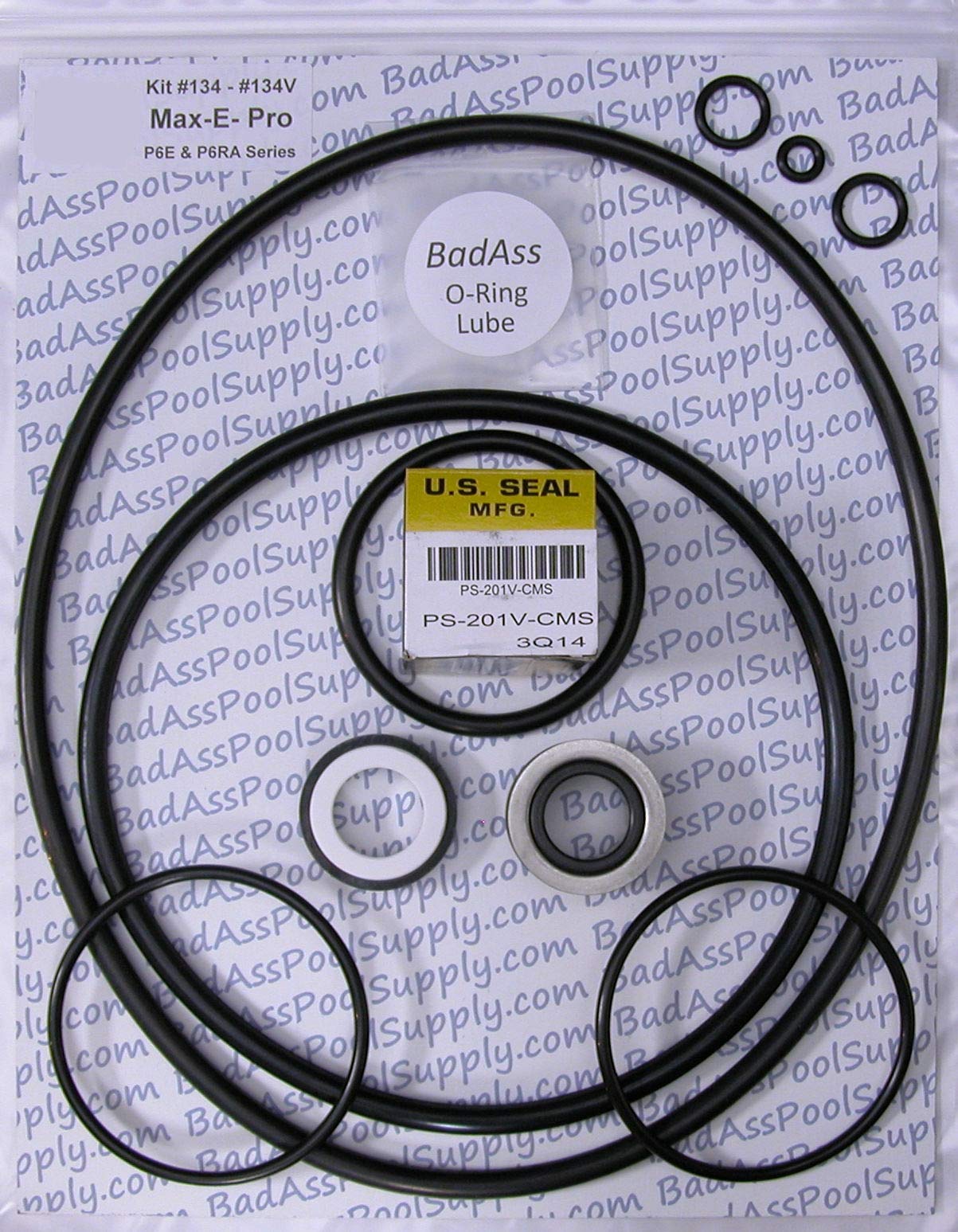 Buy BadAss Pool Supply Saltwater O-Ring Rebuild Repair Kit for Max-E ...