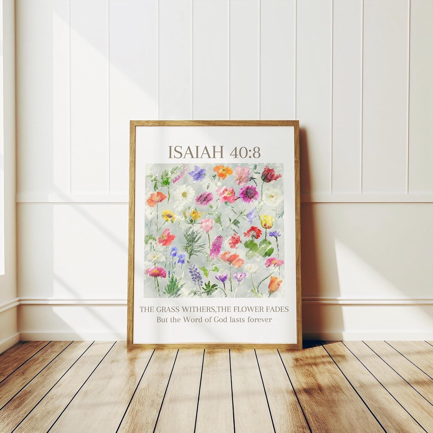 Amazon.com: ERICKET Isaiah 408 Physical Print The Grass Withers The ...