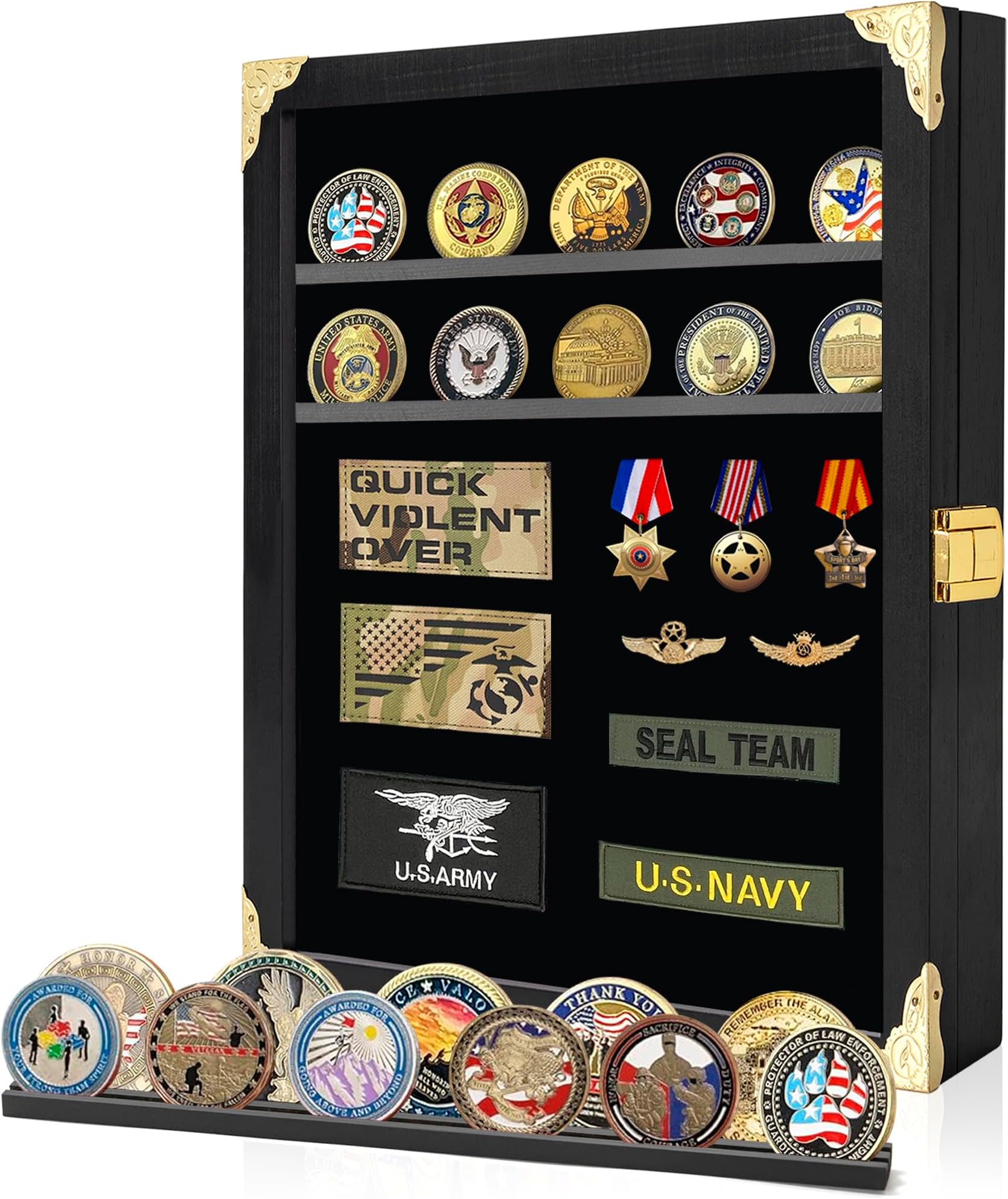Amazon.com - TJ.MOREE Military Challenge Coin Display Case, Coin ...