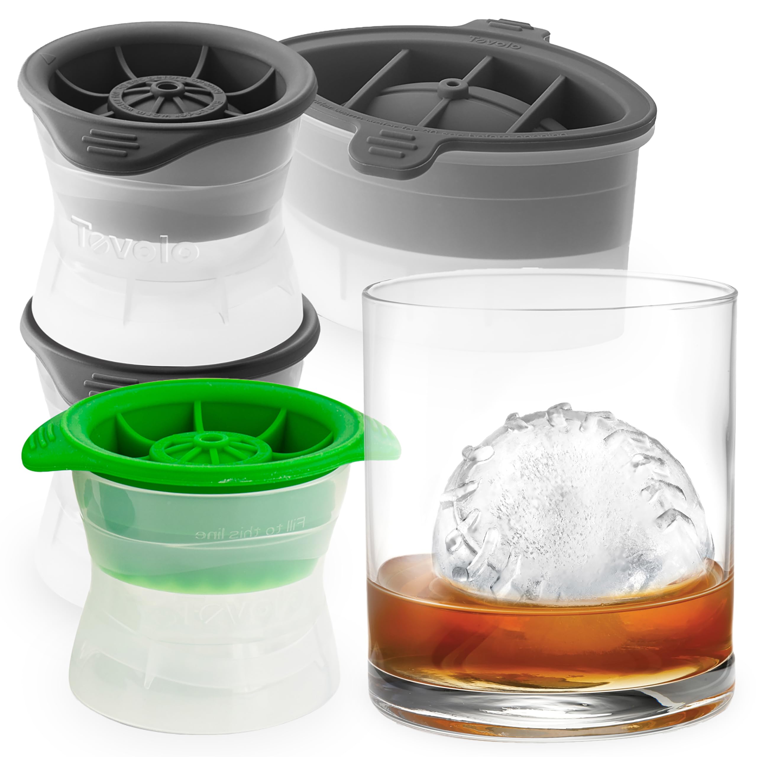 Amazon.com: Tovolo Sports Themed Ice Molds, Assorted Set of 4 - Large ...