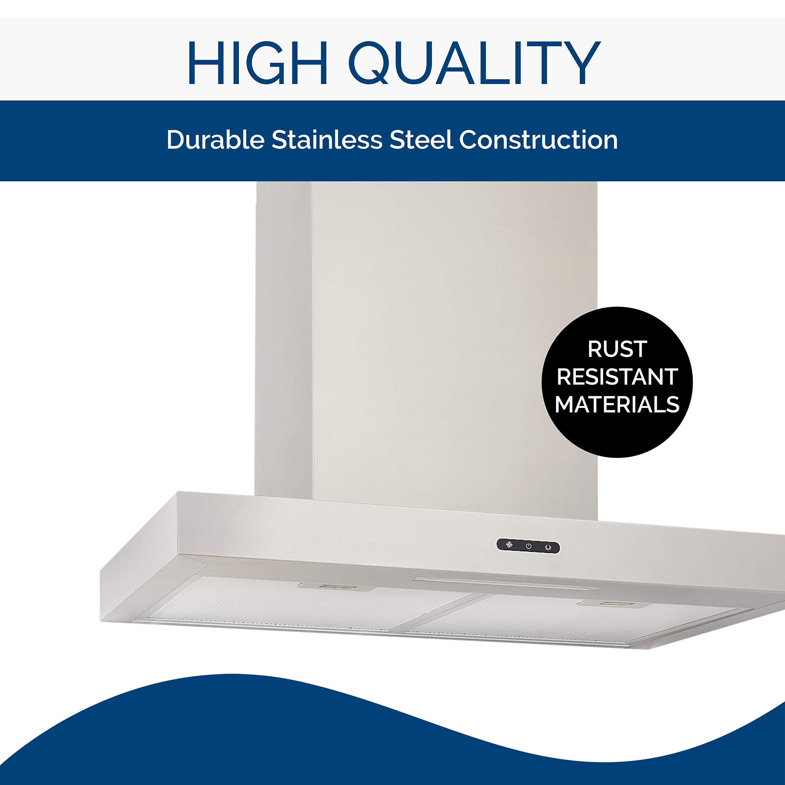 Snapklik.com : Broan-NuTone 24-inch Wall-Mount Chimney-Style ...