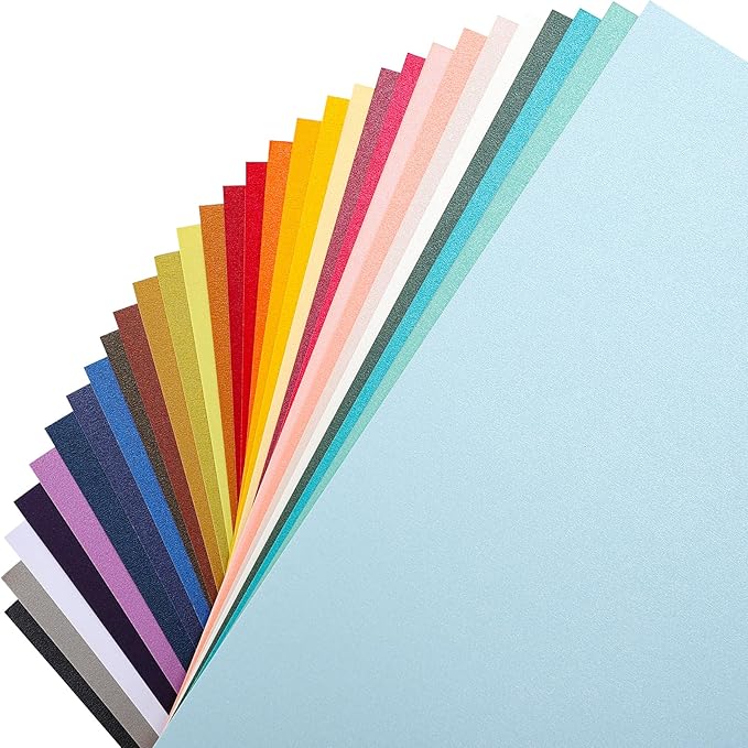 Amazon.com: Gartful Shimmer Cardstock Paper - Standard A4 Size 8.5 x 11 ...